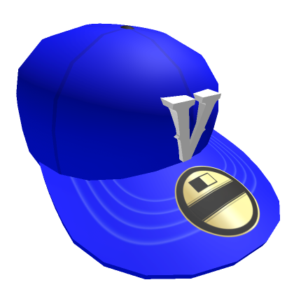 Backwards Vstreet Fitted Cap Blue | Roblox Item - Rolimon's