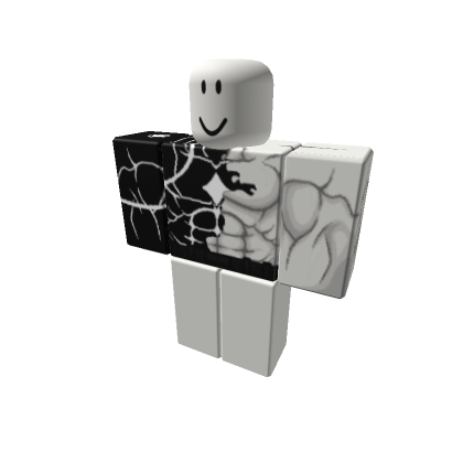 Half Void Demon Monster (White) Shirt - Roblox
