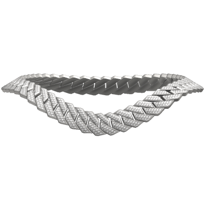 Iced Out Cuban Link Silver Chain | Roblox Item - Rolimon's