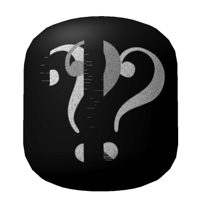 Cabeza de signo de pregunta parpadeante - Roblox