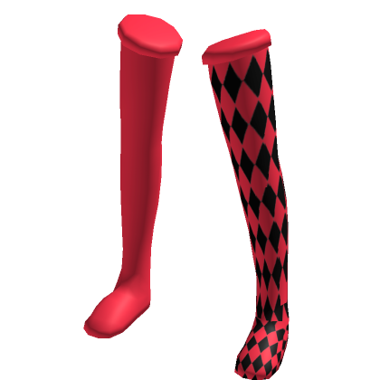 Halloween Red Jester Socks | Roblox Item - Rolimon's