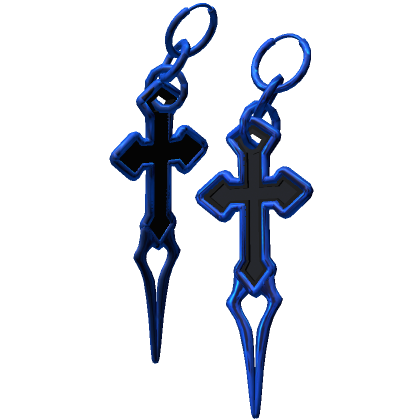 BLUE CROSS EARRINGS | Roblox Item - Rolimon's