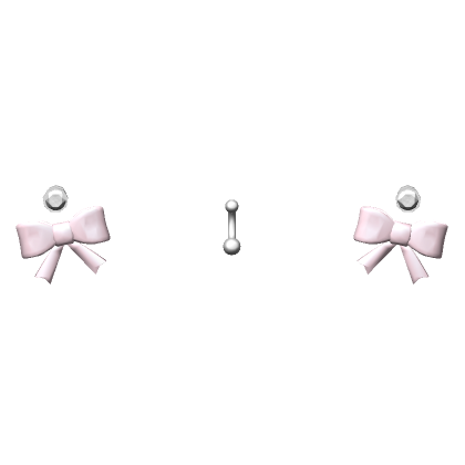 1.0 pretty pink bow piercing v1 | Roblox Item - Rolimon's