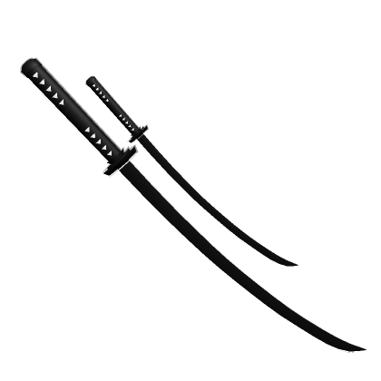 White Cartoony Dual Katanas | Roblox Item - Rolimon's