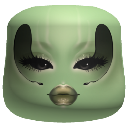 Not From Earth Alien Cheeks Head Green Skin Tone | Roblox Item - Rolimon's