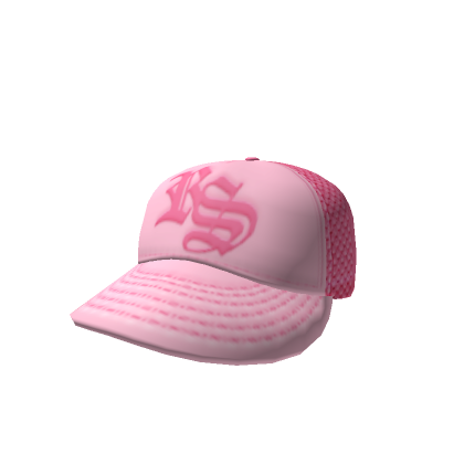 PINK ROCKSTAR Y2K TRUCKER CAP | Roblox Item - Rolimon's