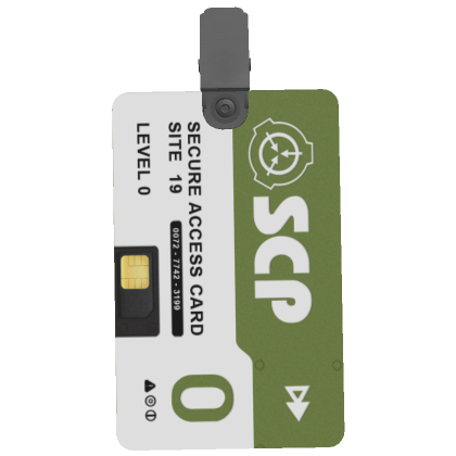 SCP Access KeyCard - Level 0 | Roblox Item - Rolimon's