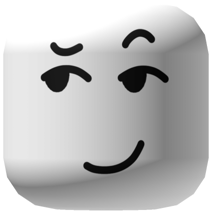 Smirk Face (White Tone) | Roblox Item - Rolimon's