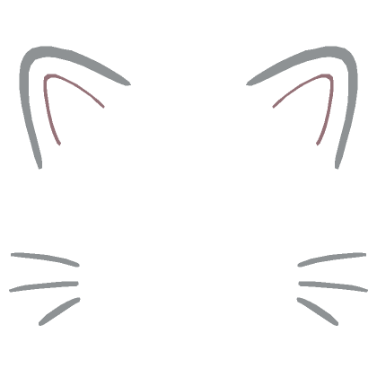 Kawaii Cute White Cat Face Filter | Roblox Item - Rolimon's