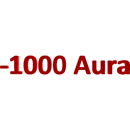 -1,000 Aura | Roblox Item - Rolimon's