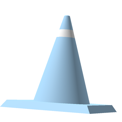 Light Blue Traffic Cone | Roblox Item - Rolimon's