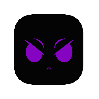 Cartoon Angry Face Void Imp | Black and Purple | Roblox Item - Rolimon's