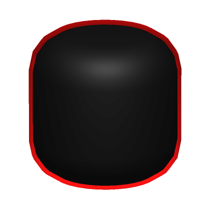 Cartoon Outline Head - Red & Black | Roblox Item - Rolimon's